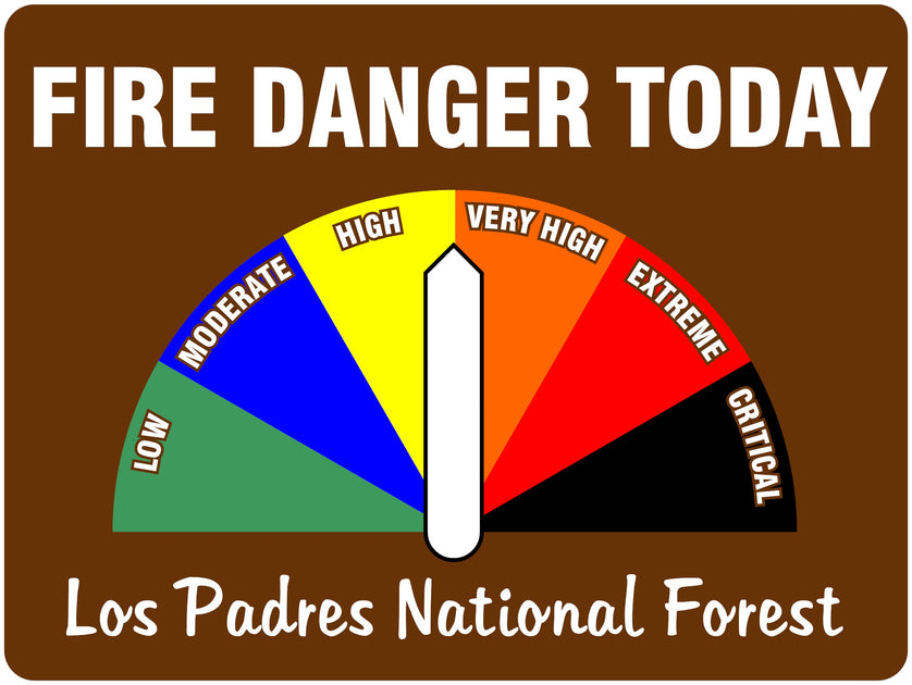 Magnetic Fire Danger Today Sign | Fire Danger Sign | Smokey Zone ...
