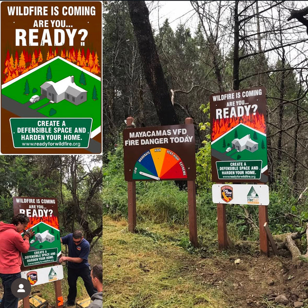 Defensible Space HOA Fire Danger Sign Smokey Zone – SmokeyZone