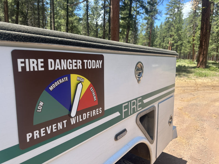 Magnetic Fire Danger Today Sign | Fire Danger Sign | Smokey Zone ...