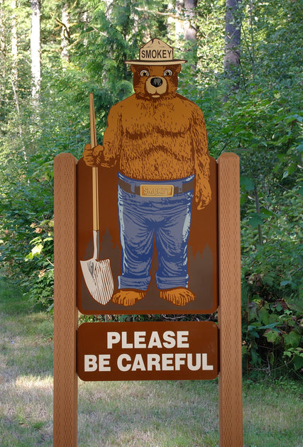 2D 1-Sided 4ft Smokey Bear Display | Fire Danger Sign | Smokey Zone ...
