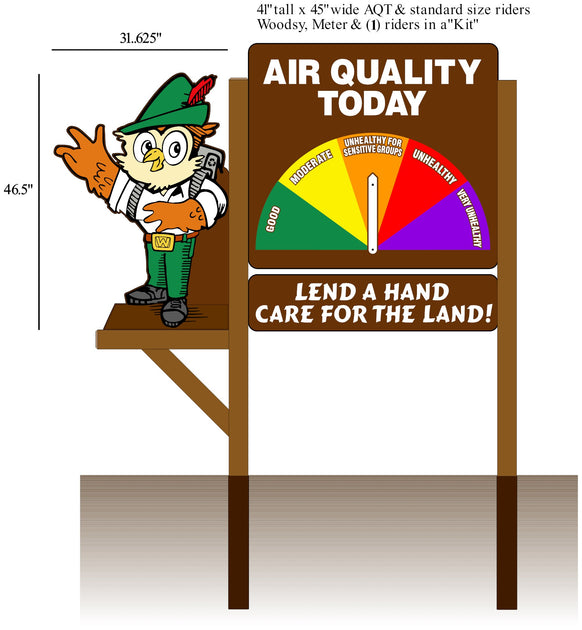 2D Woodsy Owl Medium Air Quality Kit-Public Safety Signs| smokeyzone ...