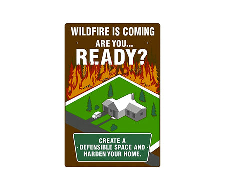 Defensible Space HOA Fire Danger Sign Smokey Zone – SmokeyZone